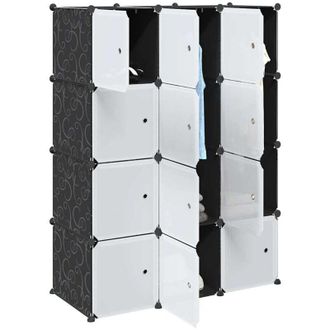 vidaXL Cubes de rangement 12 pcs avec tiges de suspension pp - Vidaxl
