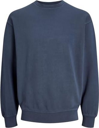 Jack & Jones Jjecharge Faded Sweat à col Rond Noos Maillot de survêtement, Bleu Indigo, S Homme