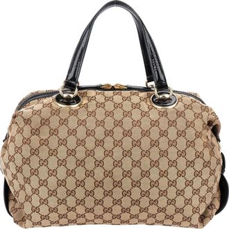 Gucci Crossbody Bags - Gucci GG Monogram Handbag - Gr. unisize - in Braun - für Damen
