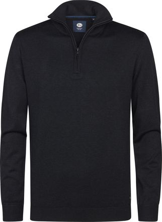Petrol Industries Strick-Half-Zip-Pullover Lexington Schwarz XL
