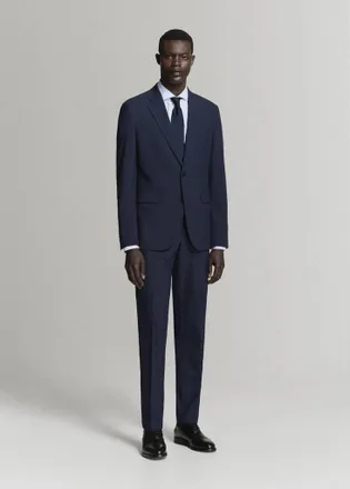Mango Pantalon milan bleu marine fonc&eacute; - Homme - 38 - MANGO MAN