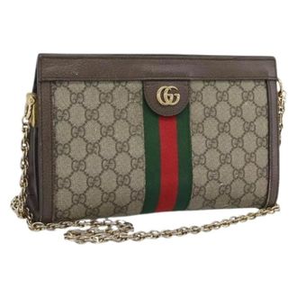 Gucci Sac bandouli&egrave;re vintage doccasion - Femme - Pre-owned - Brun - Taille: ONE Size