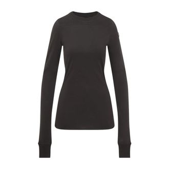 Moncler Girder Ls T-Shirt - - Tops - Damen - Braun - S