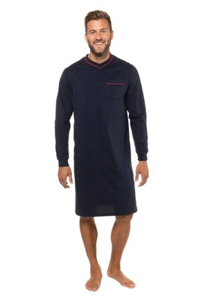 JP1880 Herren große Größen Übergrößen Menswear L-8XL Nachthemd, Homewear, Uni, Langarm, bis Gr 8XL