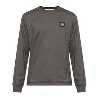 Stone Island Homme, Tops, Gris, Taille: S T-shirt &agrave; manches longues
