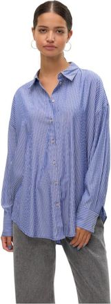 Vero Moda Damen Vmnora Ls Oversize Shirt WVN Ga Noos, Marlin, M