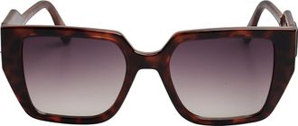 Karl Lagerfeld Damen rechteckige Sonnenbrille aus recyceltem Kunststoff KL6098S N