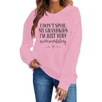 Generic Sweatshirts pour femmes UK sweatshirts pour femme imprim&eacute; graphique haut surdimensionn&eacute; col rond manches longues automne hiver d&eacute;contract&eacute; confortable