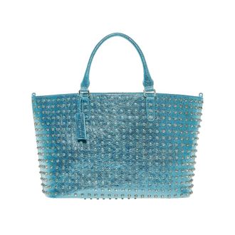 John Richmond Femme, Sacs, Bleu, Taille: ONE Size Tote Bag avec Clous
