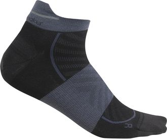 Icebreaker Herren Merino Blend Run+ Ultralight Micro - Black/Graphite - Large