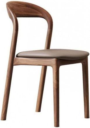 Generic Holz Esszimmerstühle Wetterresistente Stühle für Innen- und Außen-Massivholz Perfekte große Familienunterhaltung braun 81 * 43 * 46cm