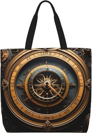 Generic Boussole Mondiale Sac Fourre-Tout L&eacute;ger Tote Bag Imperm&eacute;able Sac A Main Femme Pour Shopping Voyage Travail