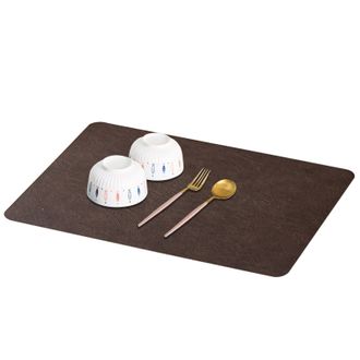 Generico Tischmatte aus Leder, hitzebest&auml;ndige K&uuml;chenutensilien, Untersetzer f&uuml;r Tee zu Hause, f&uuml;r Familie, Partys, B&uuml;ro, Restaurant, Caf&eacute;