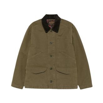 Filson Veste matelass&eacute;e en toile - Homme - Vestes - Vert - Taille: L