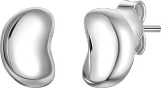 Glanzst&uuml;cke M&uuml;nchen Ohrringe - Sterling Silber Ohrstecker - Gr. unisize - in Silber - f&uuml;r Damen