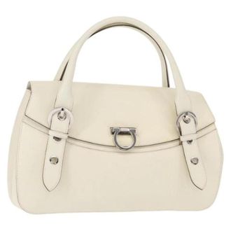 Ferragamo Pre-owned Lederhandtasche - - Pre-owned - Damen - Wei&szlig; - ONE SIZE