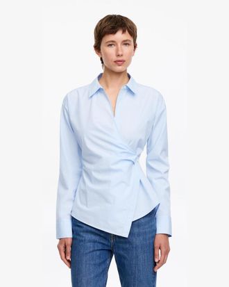 Arket Wickelhemd -Blau