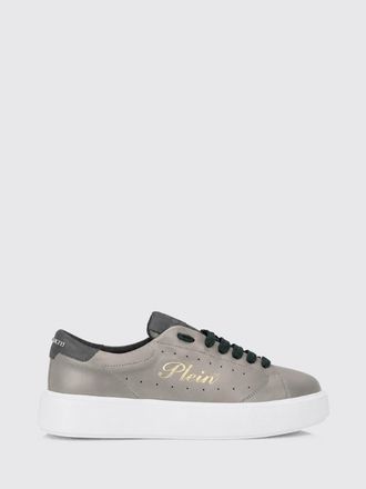 Philipp Plein Baskets basses en cuir avec semelle chunky et logo lamin&eacute;