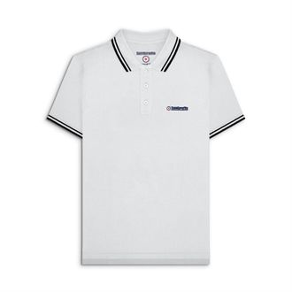 Lambretta Poloshirt f&uuml;r Herren (Wei&szlig;/Schwarz)