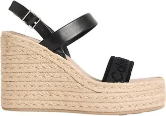 Calvin Klein Elisabeth - Espadrilles compens&eacute;es - Noir CK
