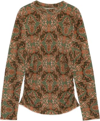Barbour x Farm Rio pull Luana - Vert