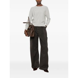 PANICALE Virgin Wool and Cashmere Blend Sweater - Gray