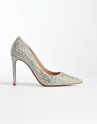 Steve Madden Thrive - Escarpins orn&eacute;s de perles - Or rose