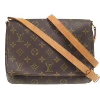 Louis Vuitton Sac bandouli&egrave;re en toile Pre-owned - Femme - Pre-owned - Brun - Taille: ONE Size