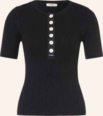 Sandro Sandro Strickshirt schwarz