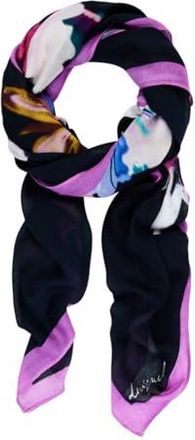 Desigual écharpe Floral Garden Rectangle Foulard Black multicolore