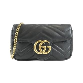 Gucci Pre-owned GG Marmont gesteppte Leder Schultertasche - - Pre-owned - Damen - Schwarzk - ONE SIZE