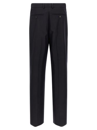 Dries Van Noten Mens Blue Wool Dress Pants