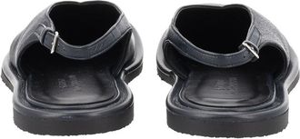 STUDIO NICHOLSON Slingback Deerskin Sandal - Black