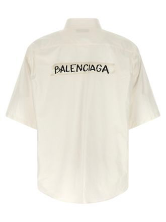 Balenciaga Mens White Cotton Blouse