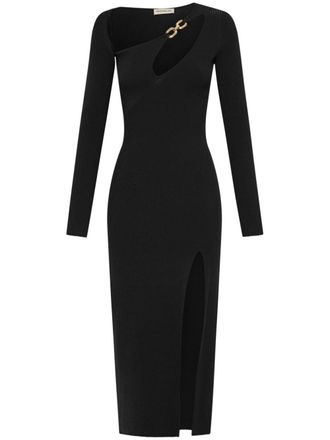 Nicholas robe Ginerva &agrave; col asym&eacute;trique - Noir