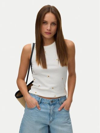 Vero Moda Top Naja 10341964 Wei&szlig; Slim Fit