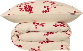 Schiesser Bettwäscheset Rowan - Feinbiber - 2-teilig - 135 x 200 cm - Creme