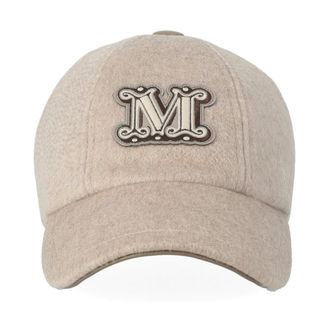 Max Mara Femme, Accessoires, Beige, Taille: 57 CM Casquette de baseball Durante