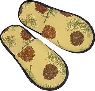 Generic Pommes De Pin Femme Homme Slippers Confortable Chaussons Respirantes Pantoufles Pour Int&eacute;rieur Ext&eacute;rieur Maison L