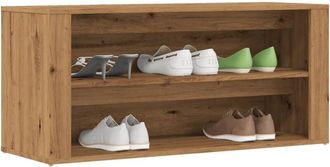 vidaXL Vidaxl - Banc à chaussures chêne artisanal 100x35x45cm bois dingénierie