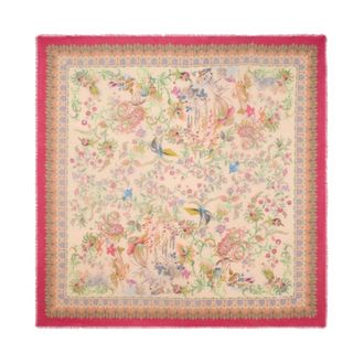 Etro Femme, Accessoires, Multicolore, Taille: ONE Size Ch&acirc;le en m&eacute;lange de cachemire avec motif de flore et de faune
