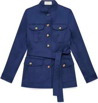 Maliparmi Maliparmi, Femme, Vestes, Bleu, Taille: 46 FR Manteau Rembourr&eacute; en Coton Stretch