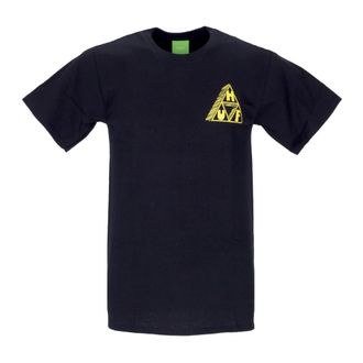HUF Huf, Homme, Tops, Noir, Taille: XL Tee-shirt noir Saturday Morning Manches courtes