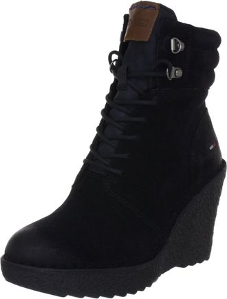 Tommy Jeans Hilfiger Denim GILL 3 EN56814864, Damen Fashion Halbstiefel & Stiefeletten, Schwarz (Washed Black 007), EU 38