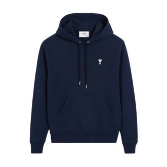 Ami Homme, Sweatshirts et sweats &agrave; capuche, Bleu, Taille: 2XL Sweat &agrave; capuche coeur en marine
