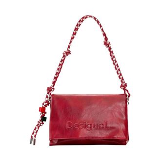 Desigual Femme, Sacs, Rouge, Taille: ONE Size Sac &agrave; main avec bandouli&egrave;re et poche int&eacute;rieure