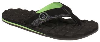 Volcom Flip-Flop f&uuml;r Herren, Schwarz Gr&uuml;n, 12