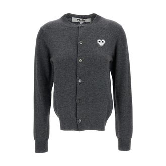 Comme Des Gar&ccedil;ons Feinstrick-Wollcardigan - - Knitwear - Damen - Grau - XS