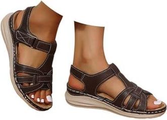 Generico Sandales de sport orthop&eacute;diques pour femme Plateforme d&eacute;t&eacute; Sandales orthop&eacute;diques de sport Confortables Mode F&ecirc;te Sandales compens&eacute;es flexibles Trekki