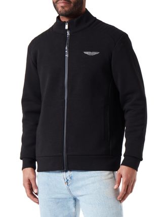 Hackett Herren AM Track FZ Sweatshirt, Schwarz (Schwarz), XL